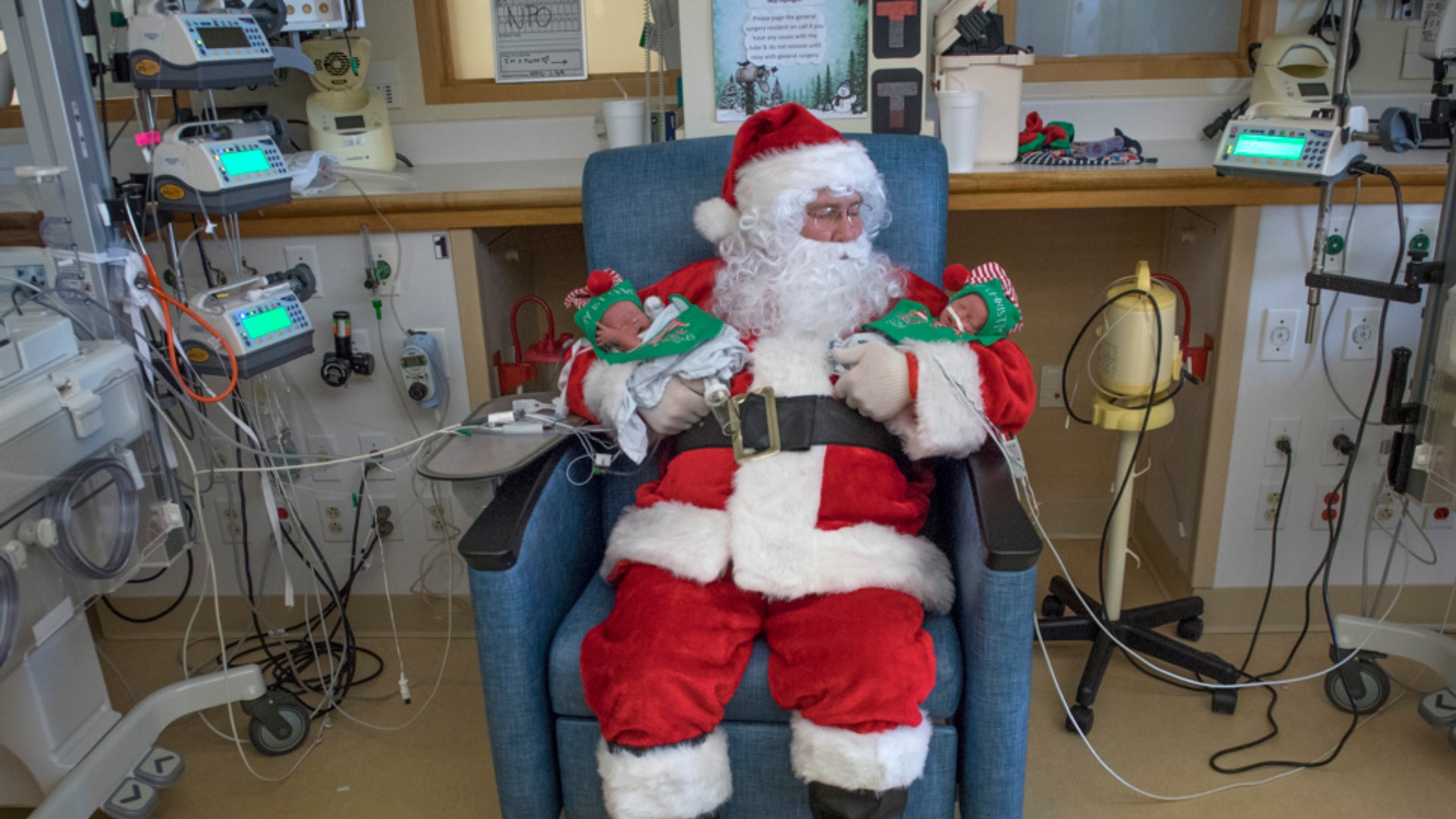 Santa visits NICU babies at Helen DeVos Children's Hospital | wzzm13.com