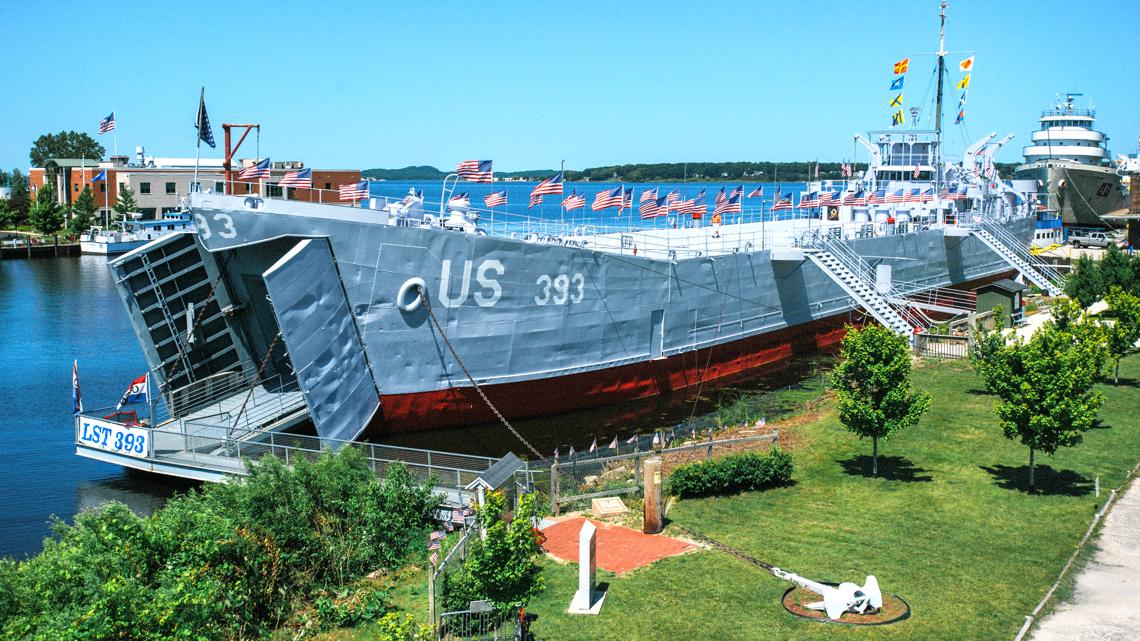 Muskegon hosts D-Day events on LST 393 warship | wzzm13.com