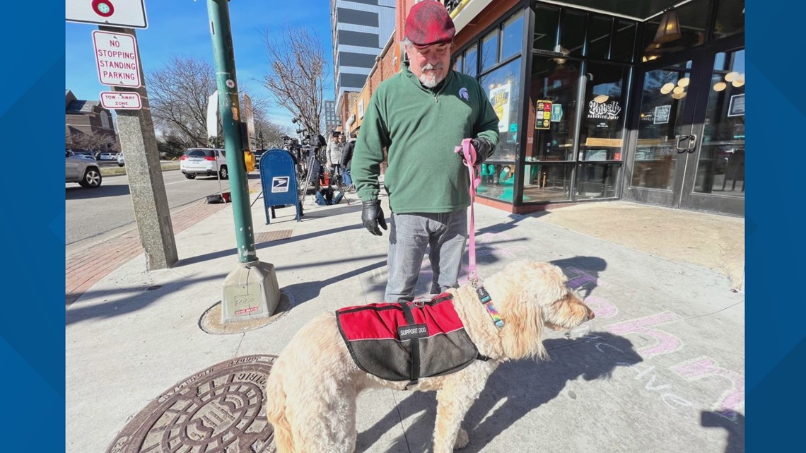 MSU alum brings comfort dog to campus to help healing students | wzzm13.com