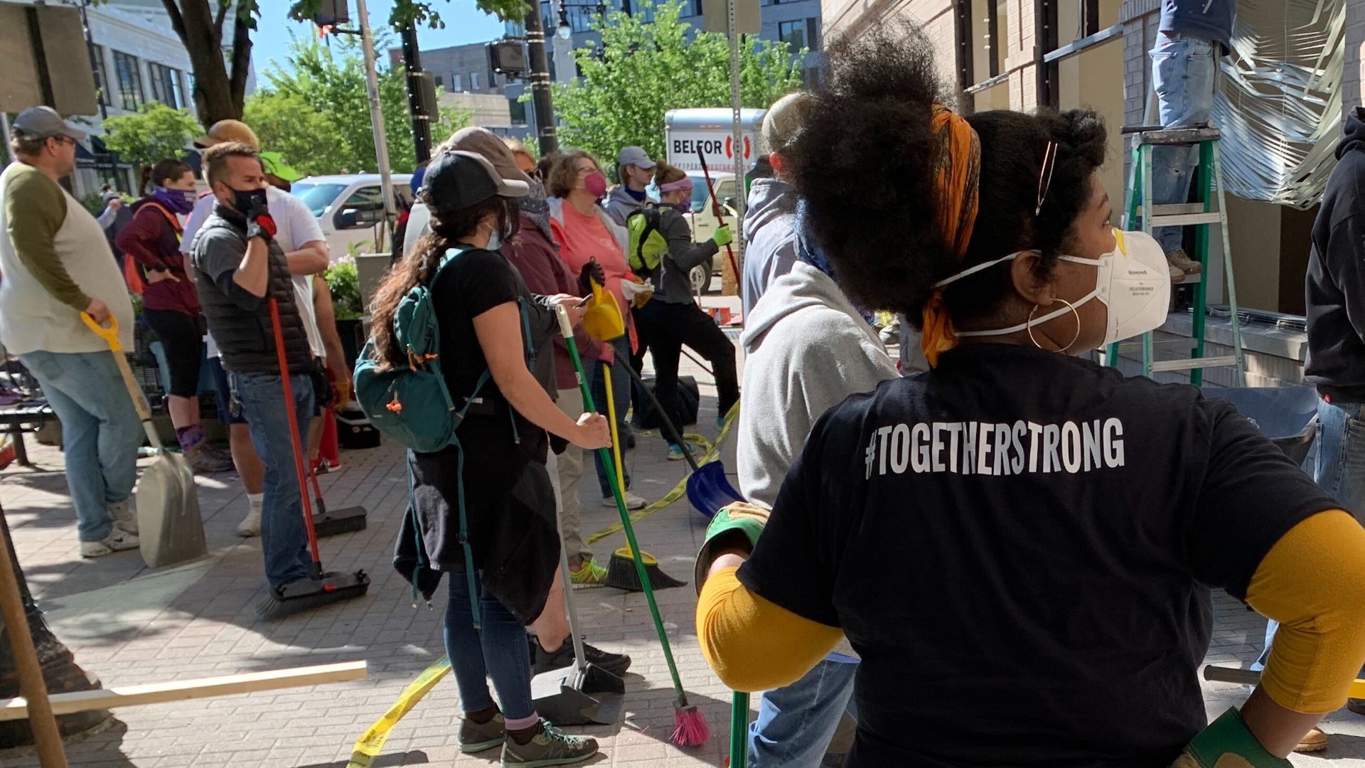 Photos: Aftermath of protest in Grand Rapids | wzzm13.com