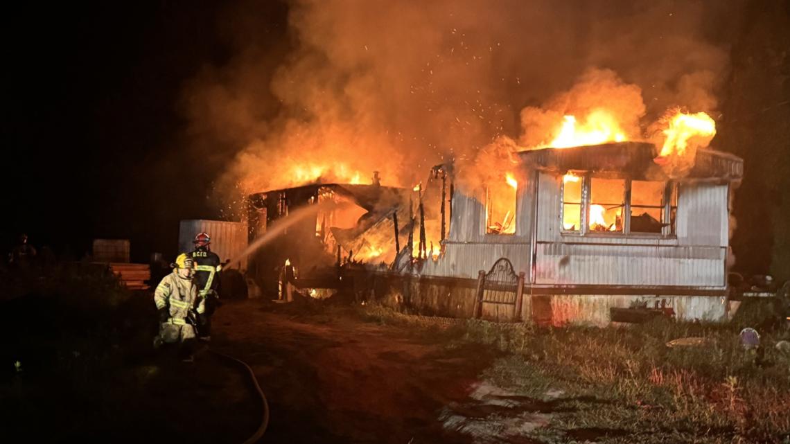 Bangor Township house trailer fire leaves family dog dead | wzzm13.com
