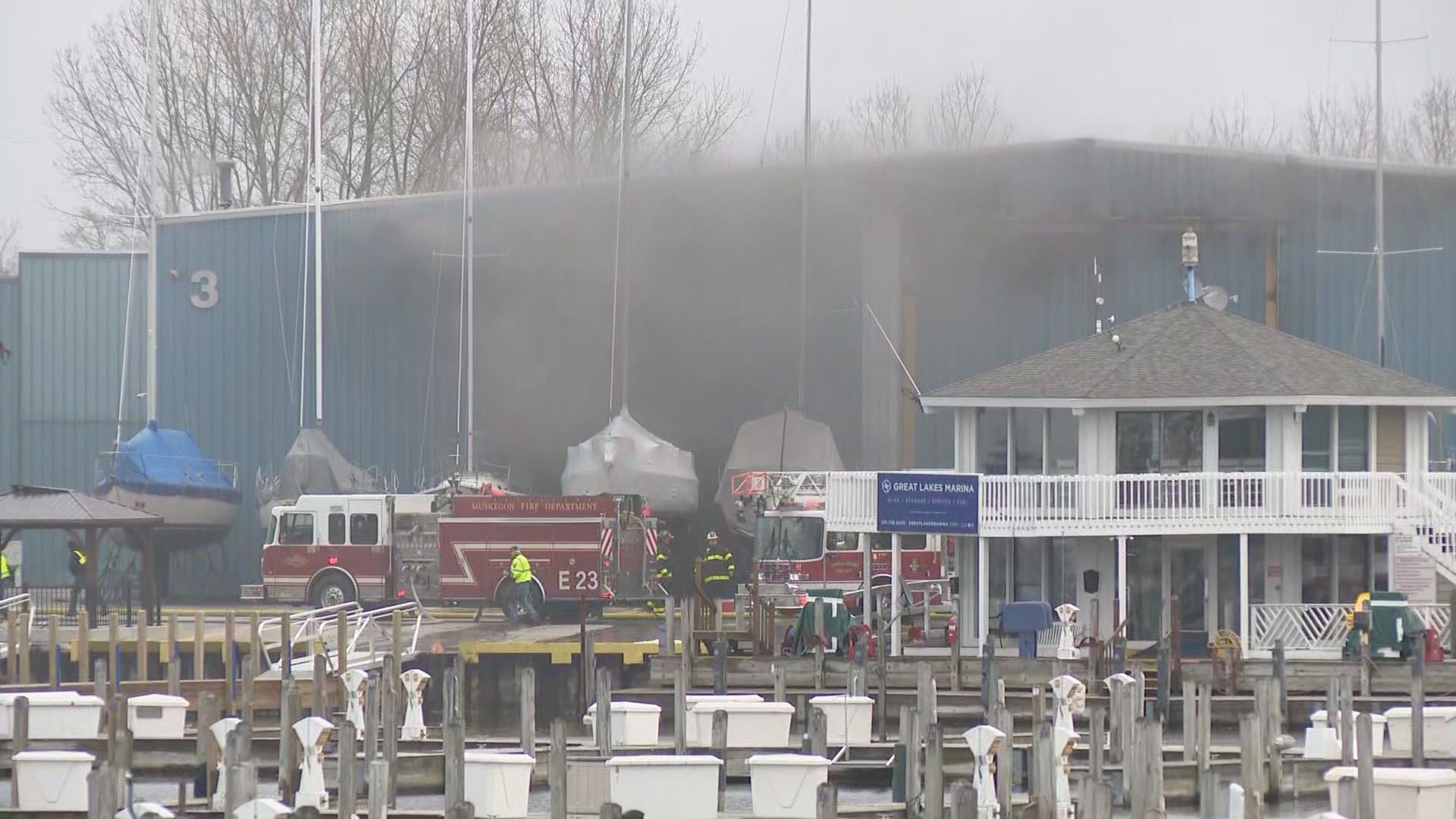 Muskegon marina fire | Boat owners looking for answers | wzzm13.com