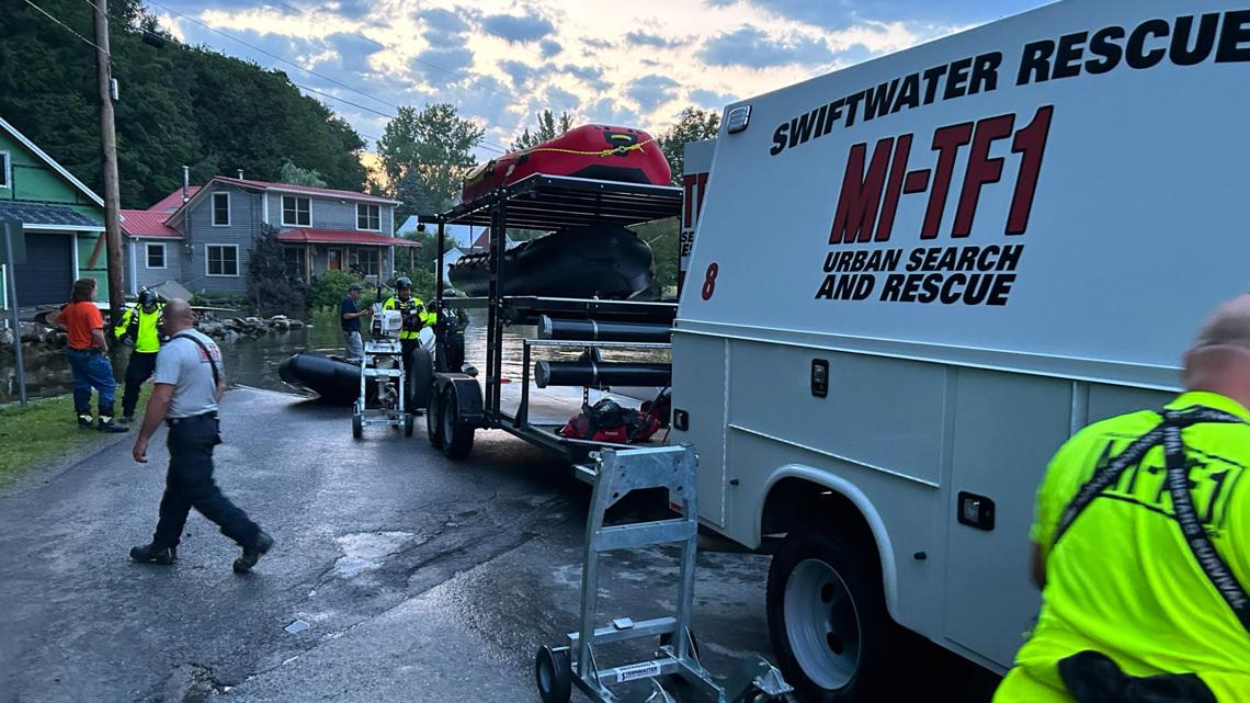 Michigan water rescue team supporting efforts in Vermont floods | wzzm13.com