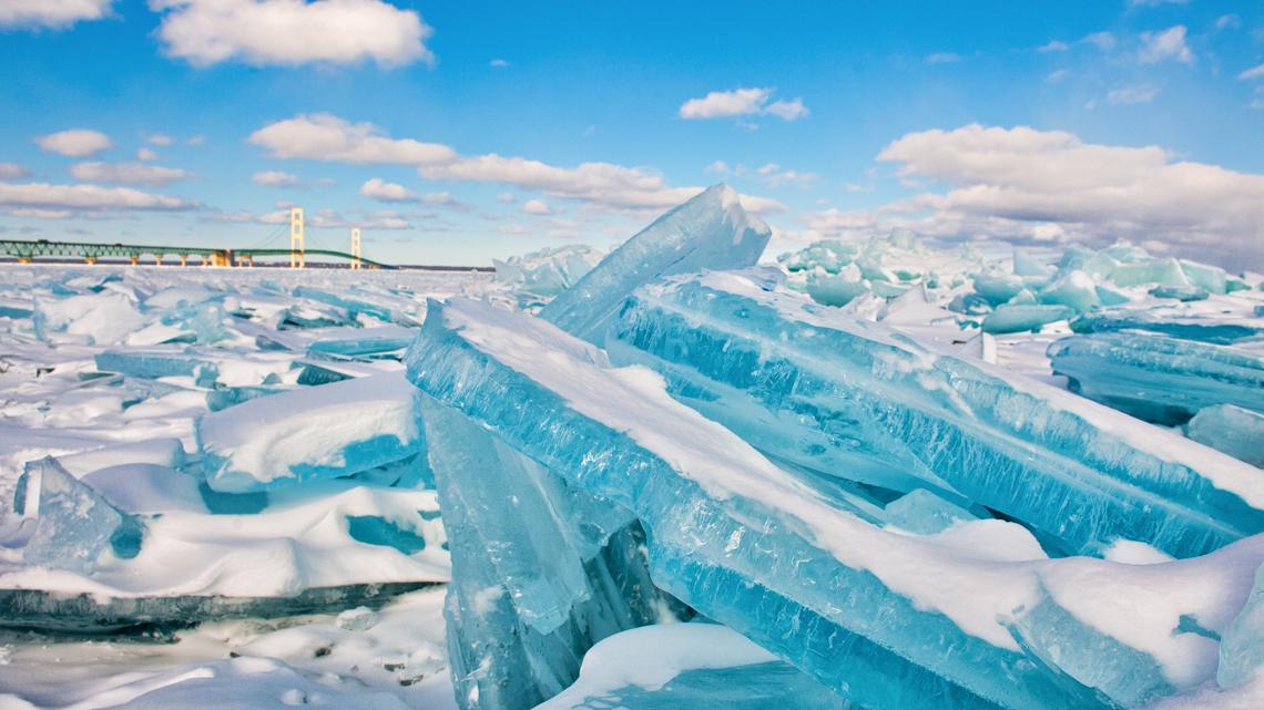 Blue Ice on the Great Lakes | wzzm13.com