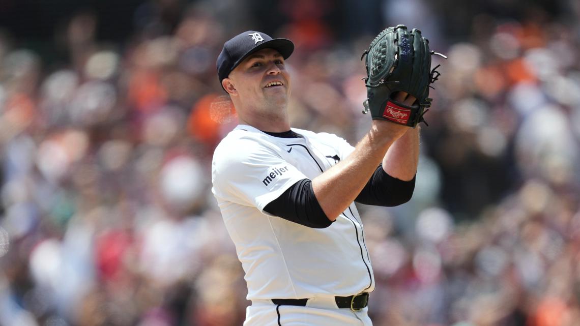 Skubal teared up as fans roared moments before his 1st complete game as ...
