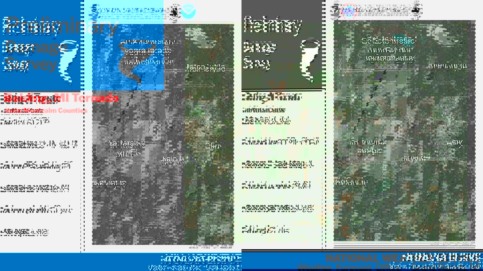 7 tornadoes touched down in Michigan during March 30, 2025 severe ...