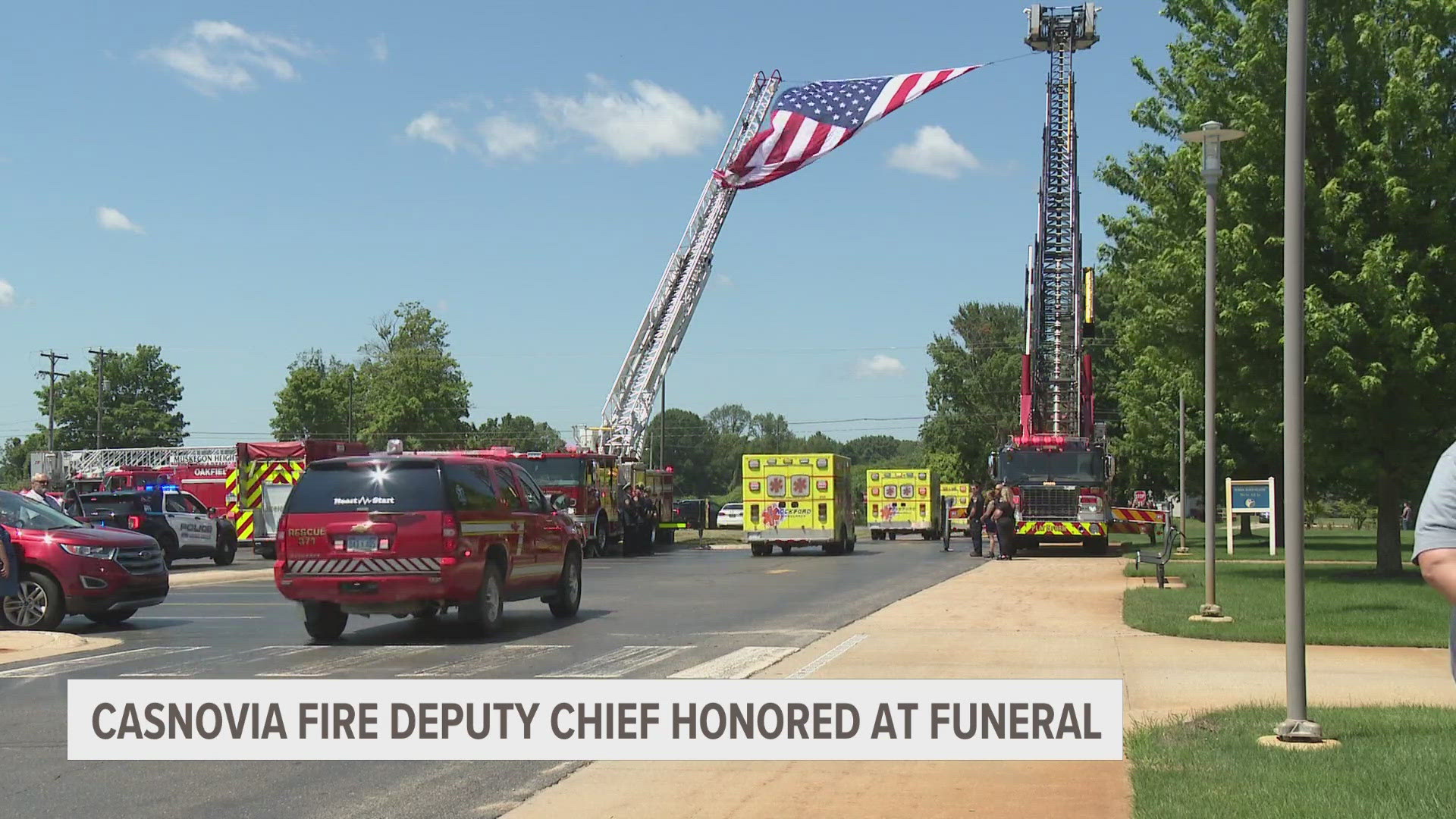 Family, friends and service members honor the life of Casnovia Fire ...