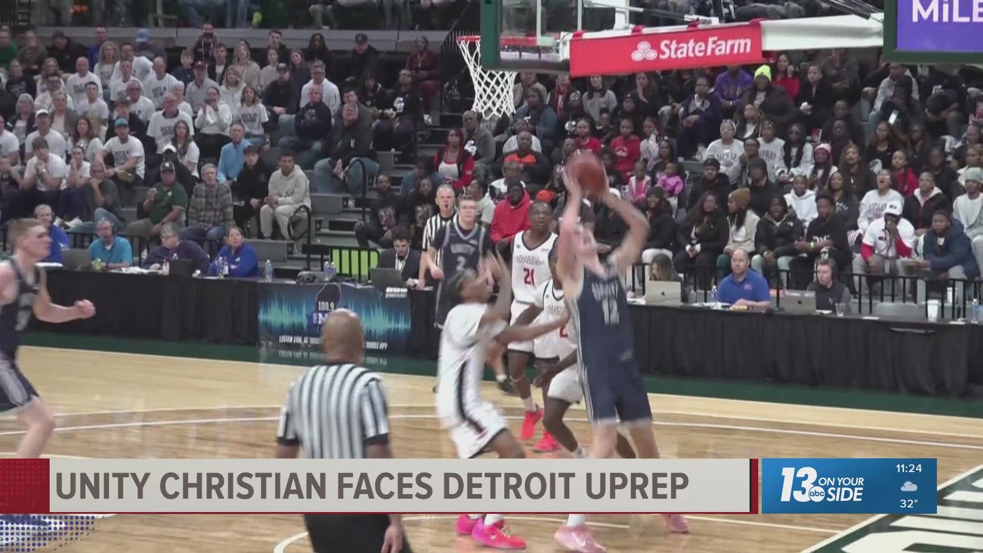 Unity Christian advances to boys basketball state title game | wzzm13.com