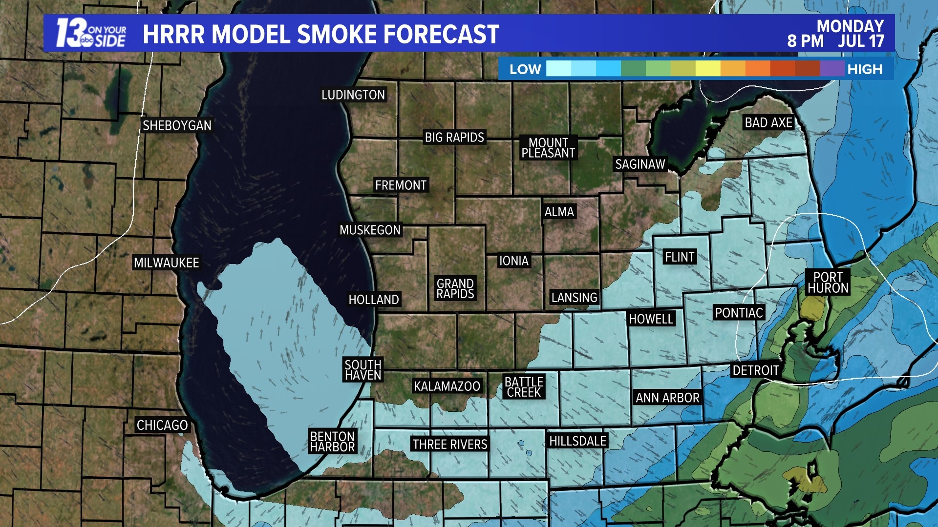 More Wildfire Smoke Coming To Michigan! | wzzm13.com