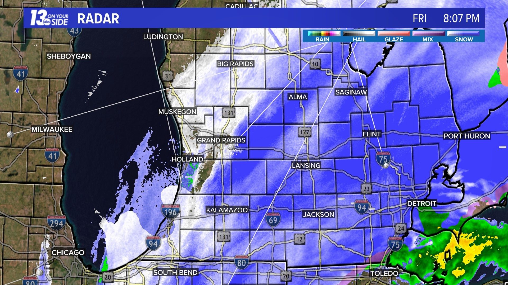 Snowfall wrapping up in West Michigan! | wzzm13.com