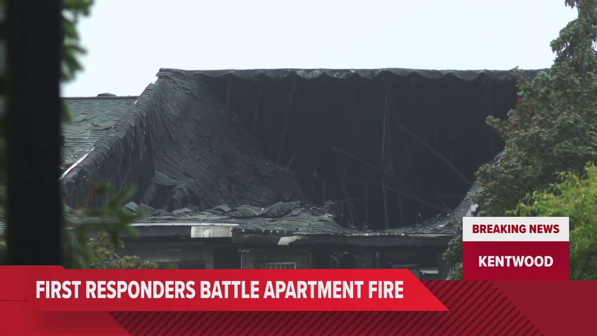 Kentwood apartment fire leaves 28 displaced | wzzm13.com