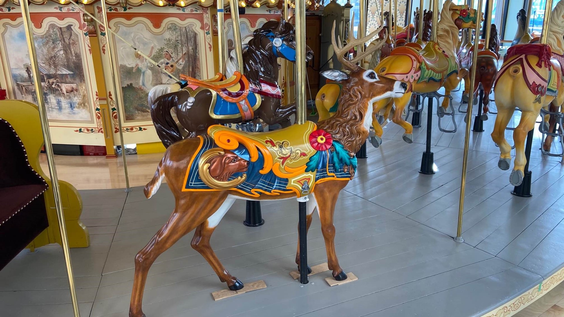 Museum carousel on final stage of restoration, nearing reopening ...