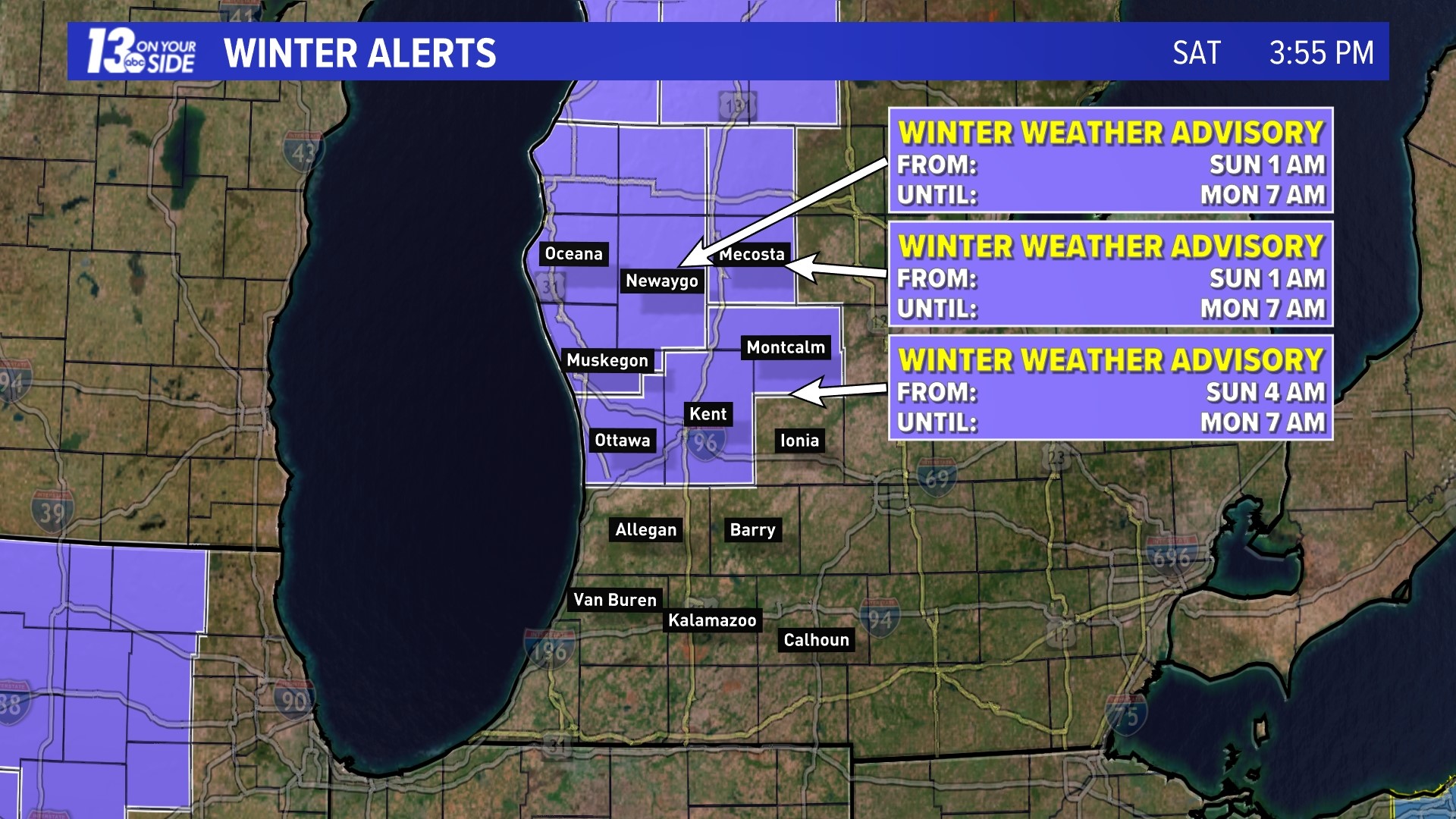 Winter Weather Alerts In West Michigan | wzzm13.com