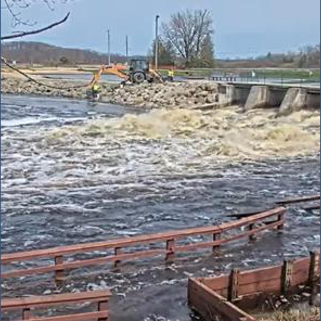 LIVE LOOK | Water continues to surge through the Hesperia Dam | wzzm13.com