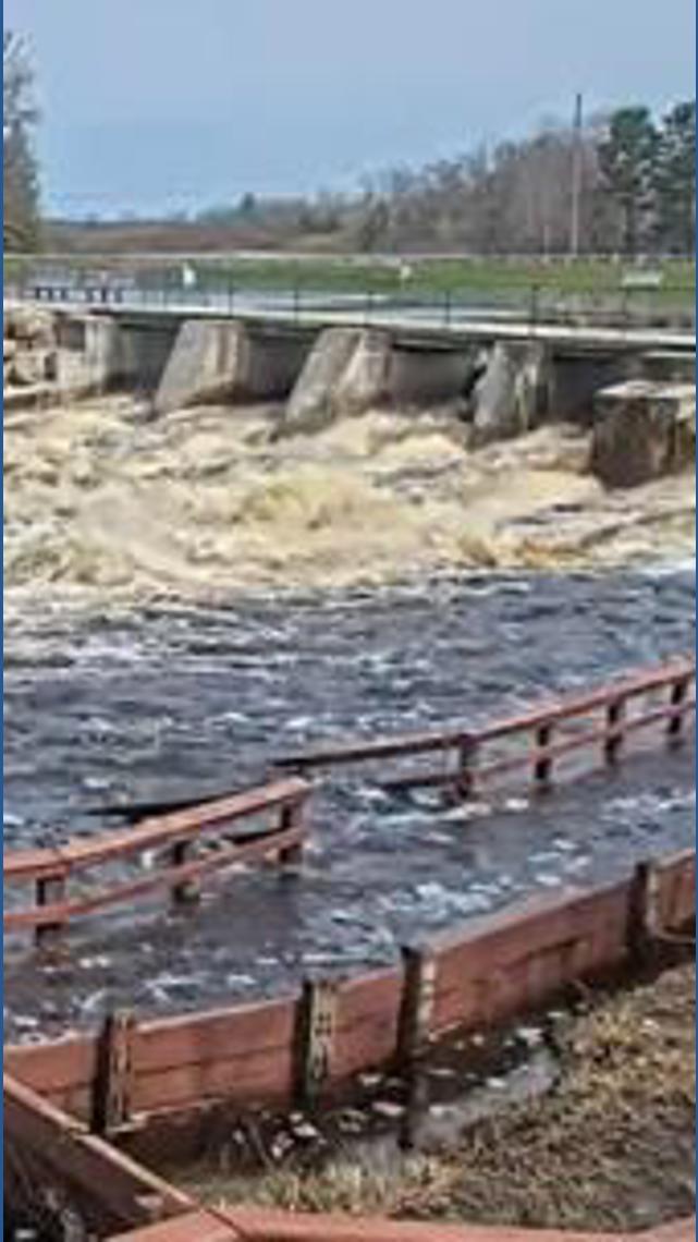 LIVE LOOK | Water continues to surge through the Hesperia Dam | wzzm13.com
