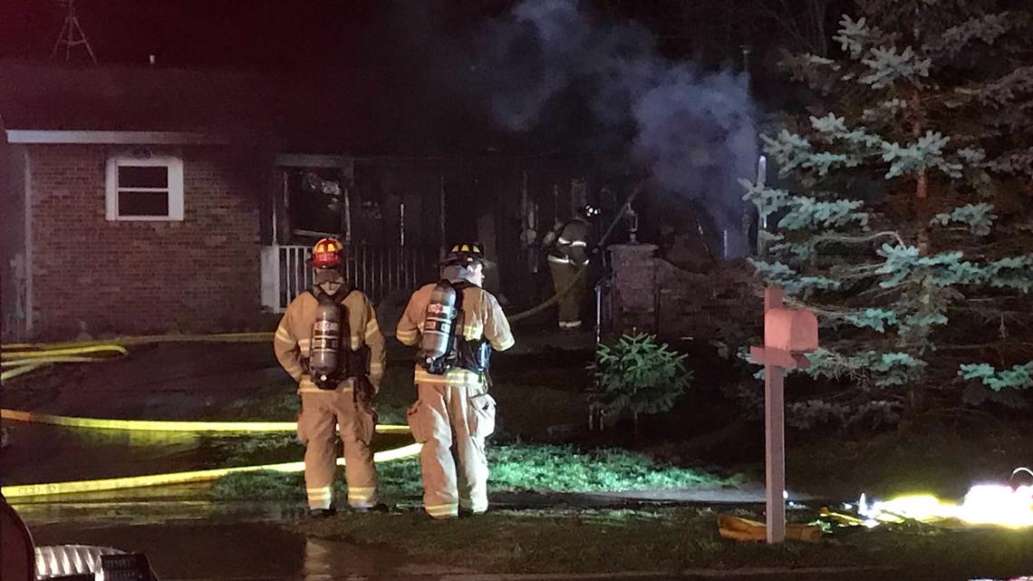 Firefighters battle overnight house fire in Kent County | wzzm13.com