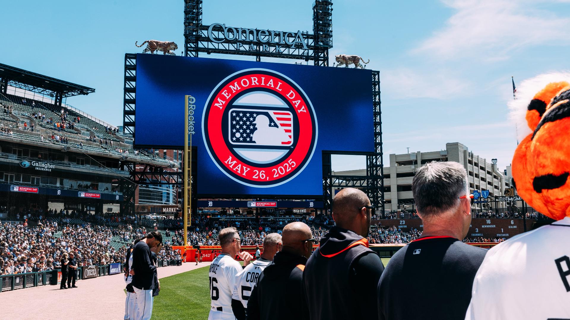 Fallen heroes honored at Detroit Tigers' Memorial Day game | wzzm13.com