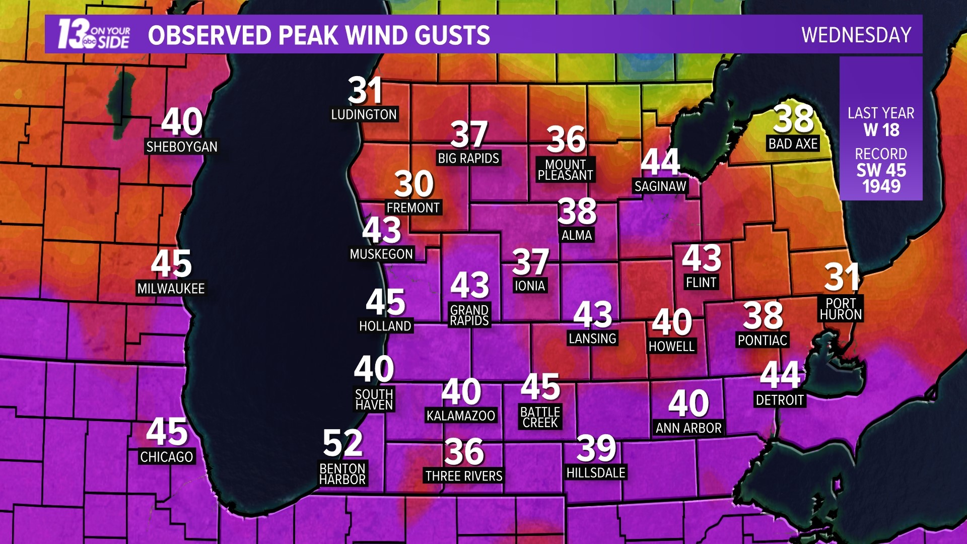 Lake-effect show, wind to cause difficult travel conditions | wzzm13.com