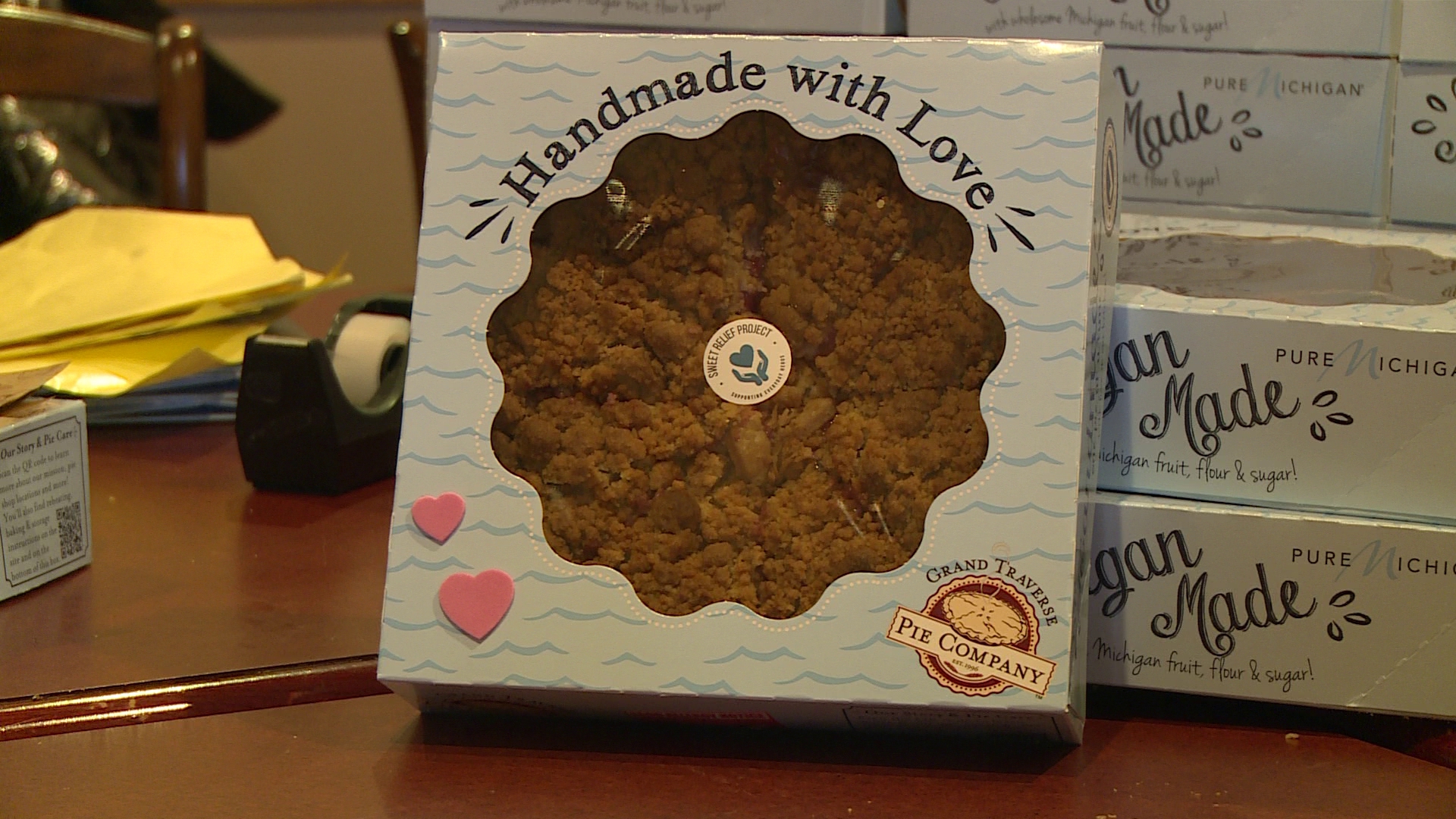 West Michigan teen partners with Grand Traverse Pie Company to donate ...