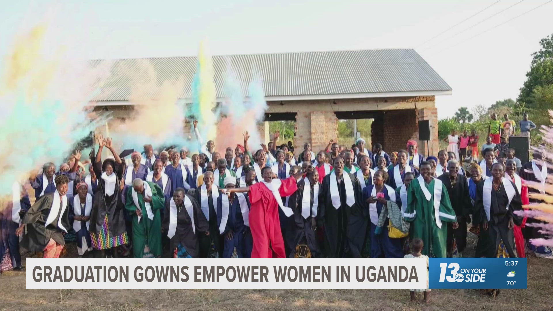 West Michigan volunteer brings graduation gowns to Uganda | wzzm13.com