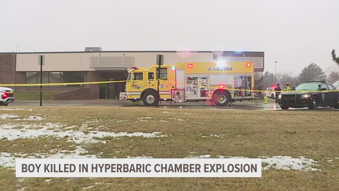 Boy, 5, dies in hyperbaric chamber explosion at Michigan medical ...