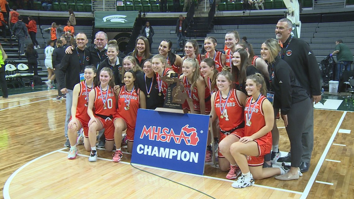 Rockford girls earn first ever basketball state title | wzzm13.com