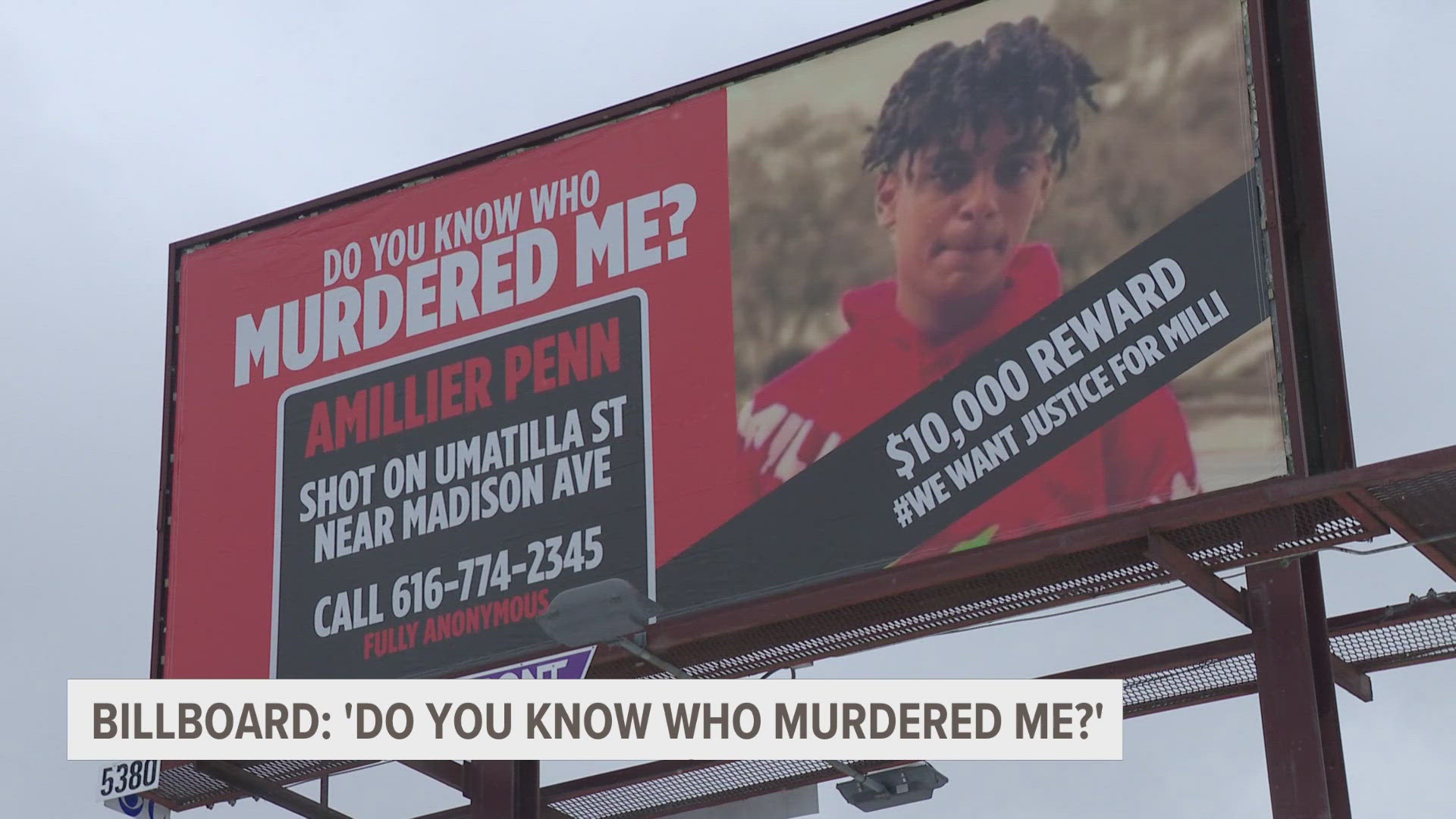 New billboard up to continue search for Amillier Penn's killer | wzzm13.com