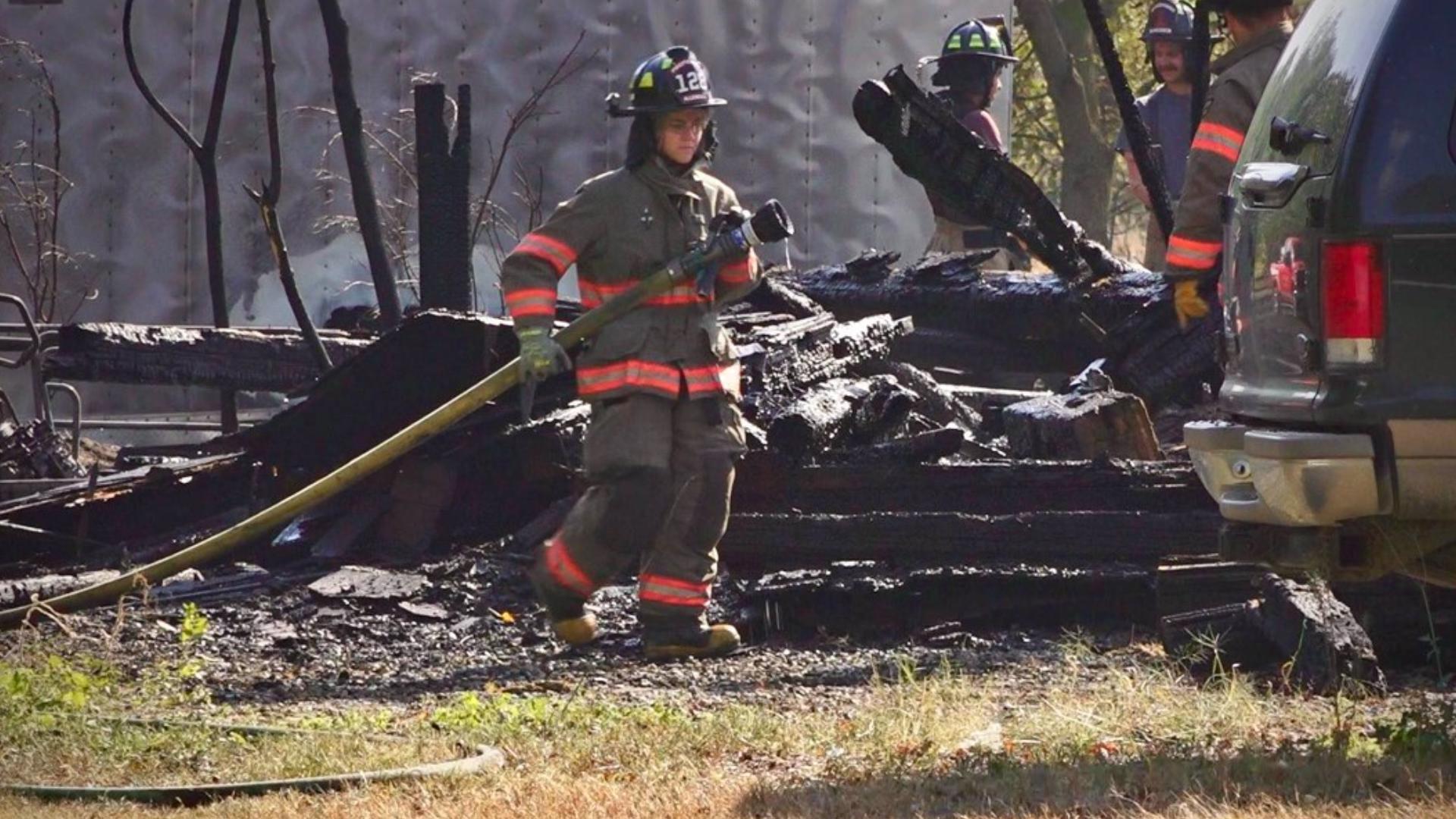 Blendon Township barn a total loss after fire | wzzm13.com