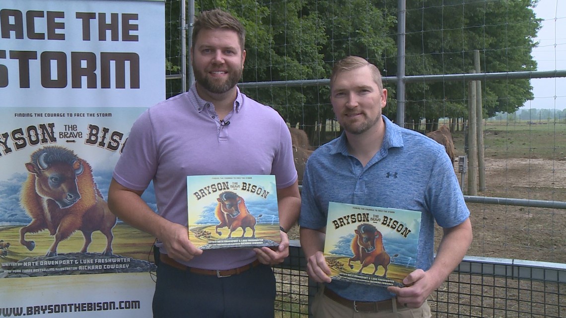 Debut authors of 'Bryson the Brave Bison' visit West Michigan | wzzm13.com