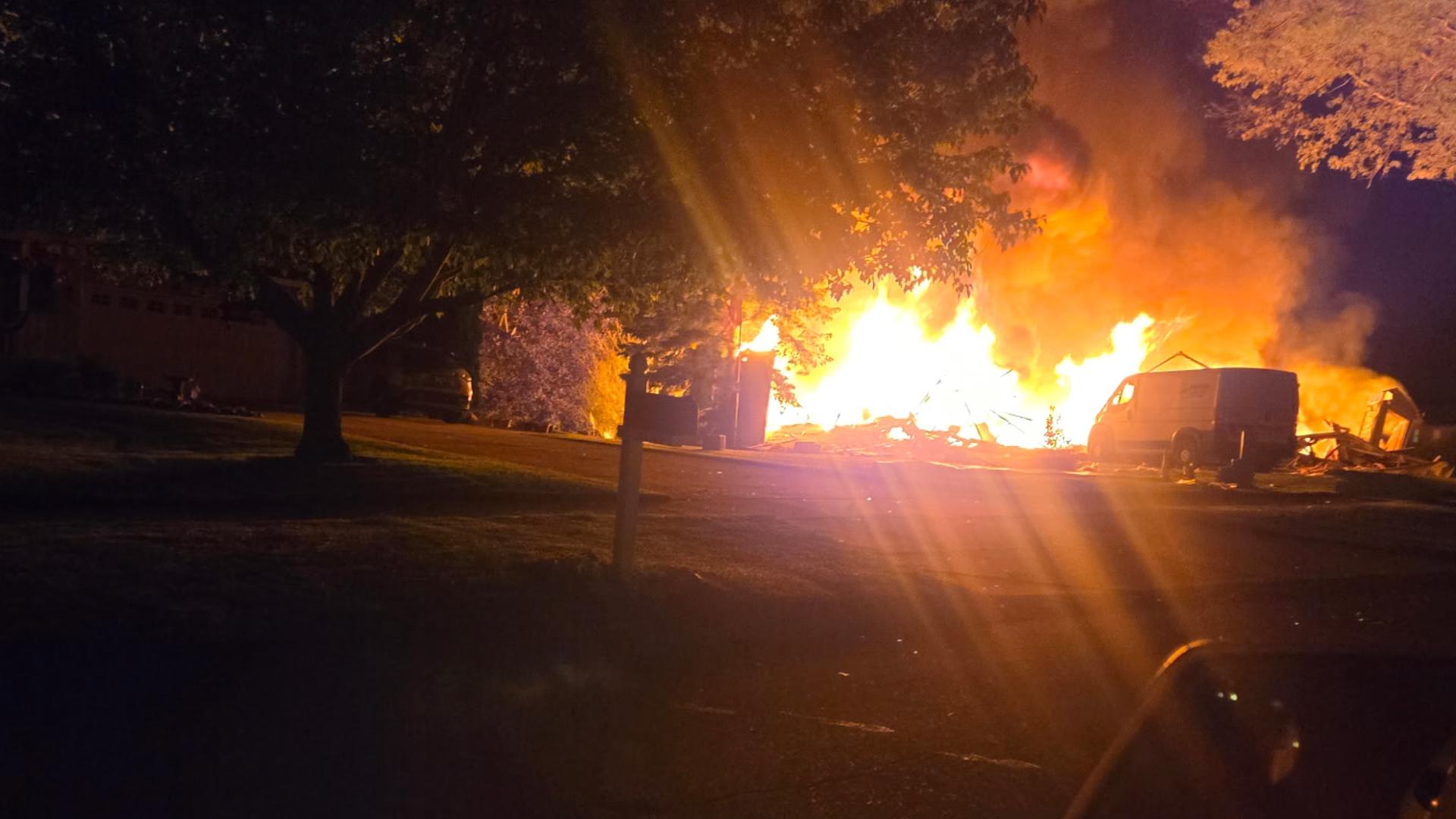 House explosion was murder-suicide attempt by deceased husband, Kent ...