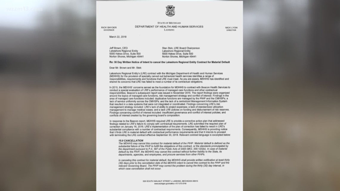 Lakeshore Regional Entity on the verge of losing State contract ...