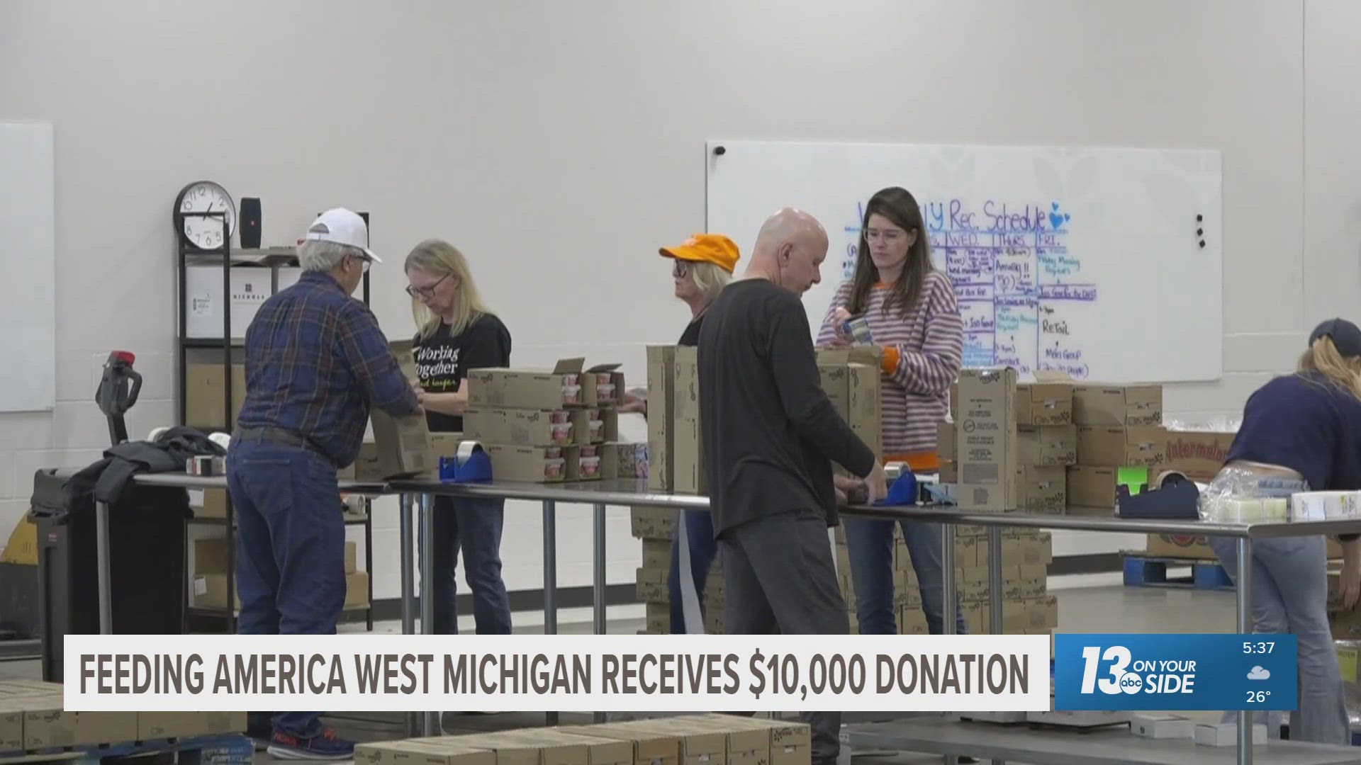 Casey's makes $10k donation to Feeding America West Michigan | wzzm13.com