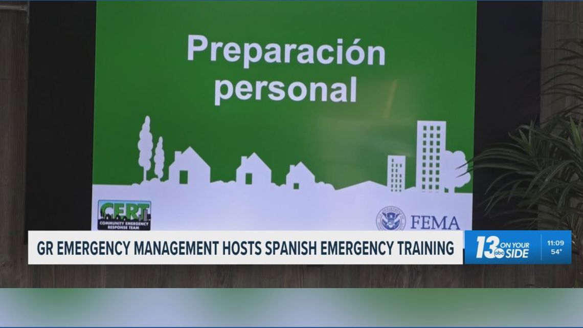 Grand Rapids hosts Spanish-language emergency training | wzzm13.com