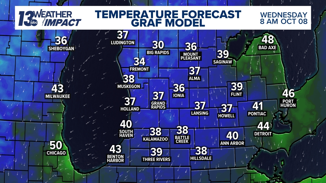 First widespread frost looks likely this week in West Michigan | wzzm13.com