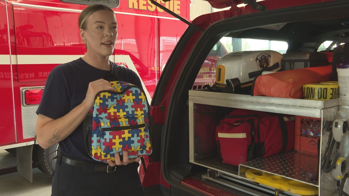 Michigan Fire Department makes backpacks for patients with autism ...