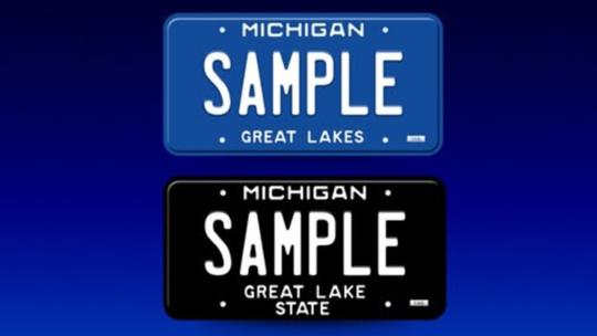 Classic blue and black license plates return to Michigan | wzzm13.com