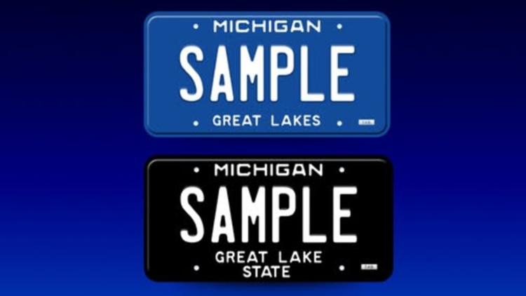 Classic blue and black license plates return to Michigan | wzzm13.com