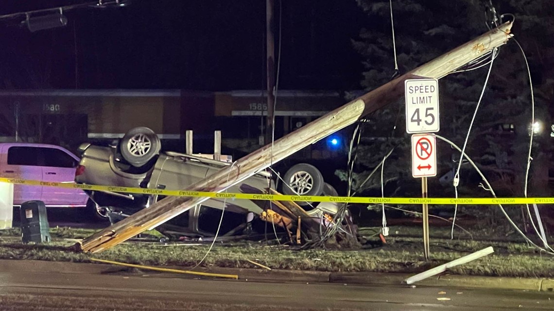 Nearly 900 without power after car crashes into powerline | wzzm13.com