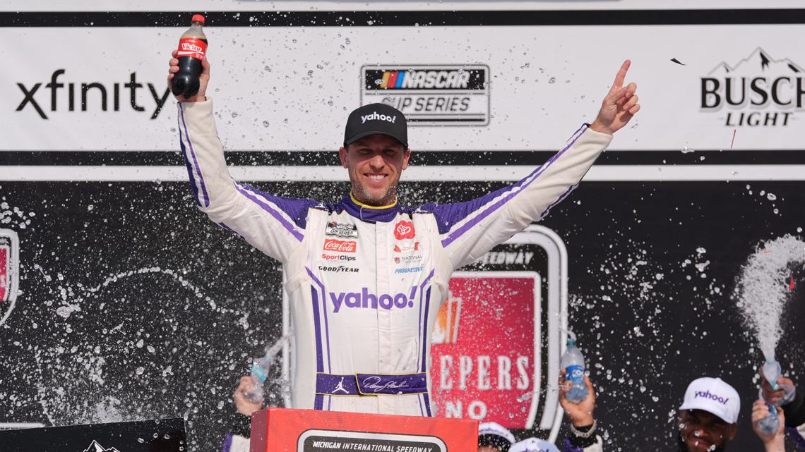 Hamlin wins at MI for his 3rd NASCAR Cup Series victory of the season ...