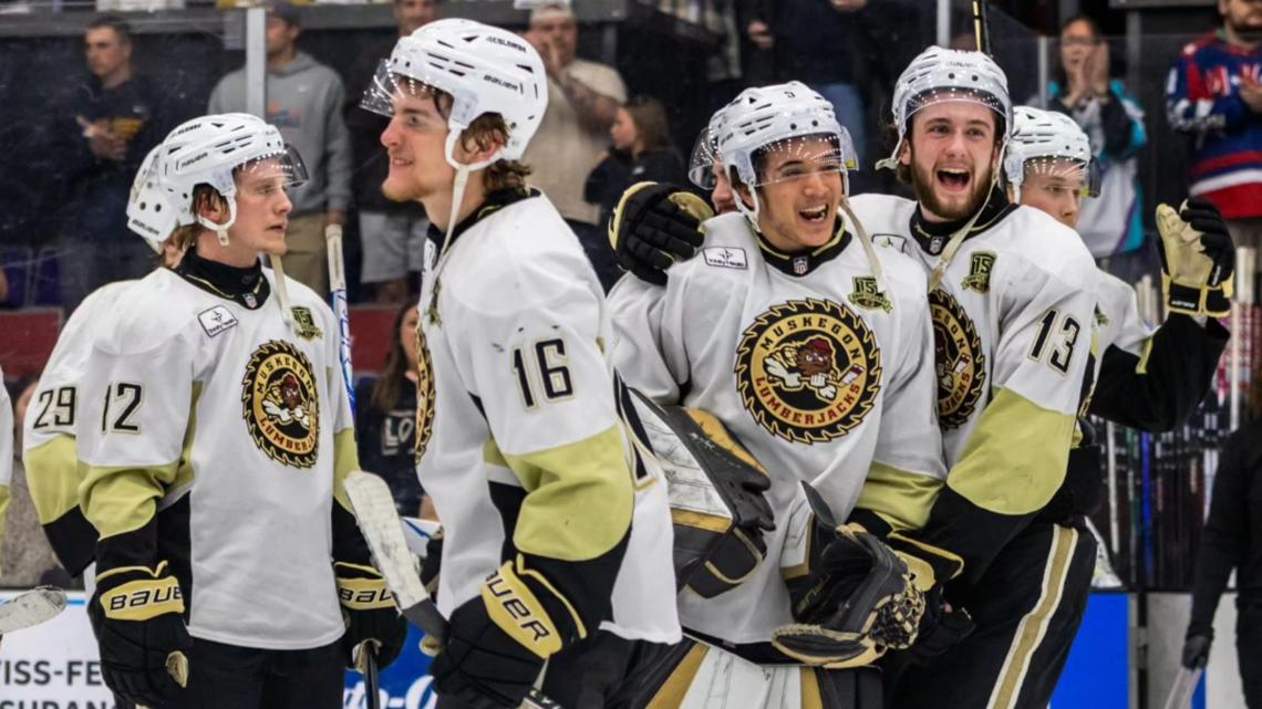 Lumberjacks force game four with double overtime win | wzzm13.com