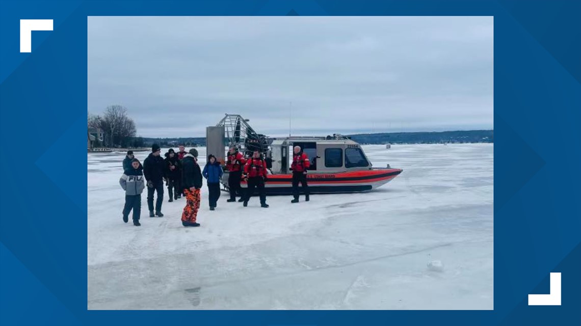 Coast Guard saves 25 people from ice floes in Michigan, Wisconsin ...