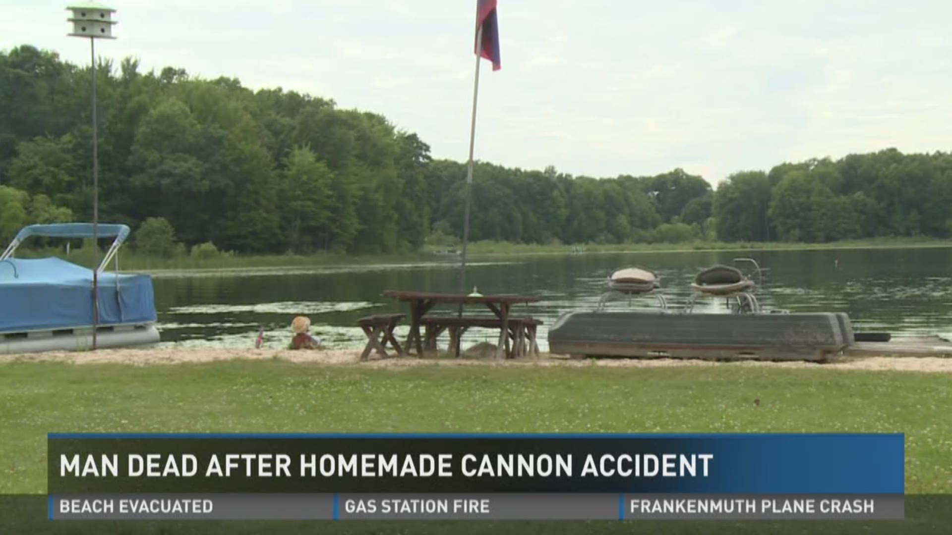 MSP: Man killed in homemade cannon explosion | wzzm13.com
