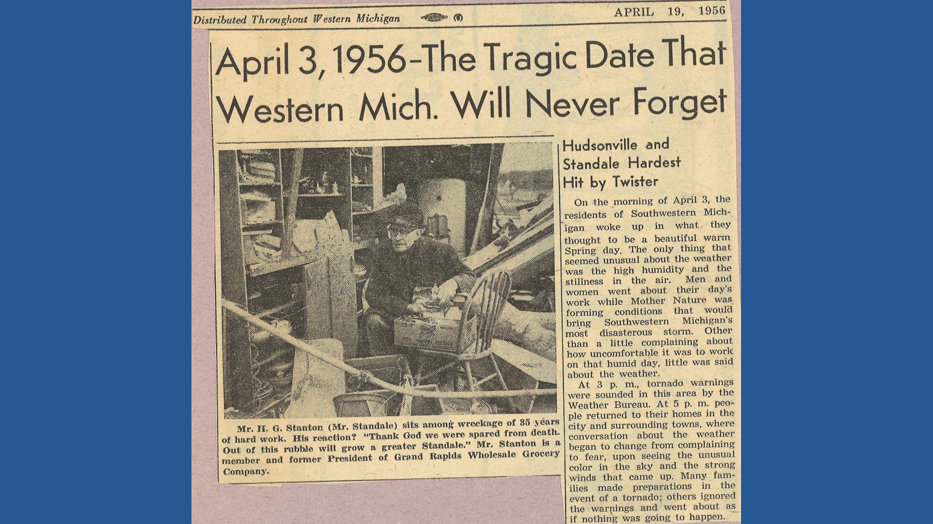 70 years later: Survivors recount West Michigan's devastating 1956 ...