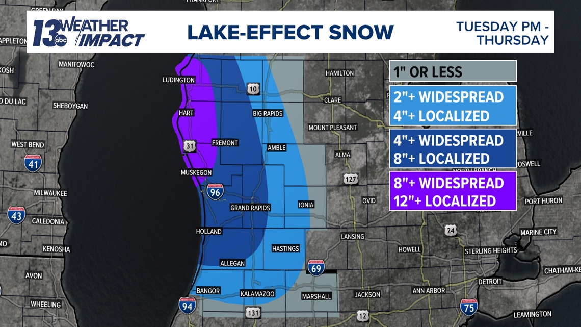 Arctic air and lake-effect snow are back | wzzm13.com
