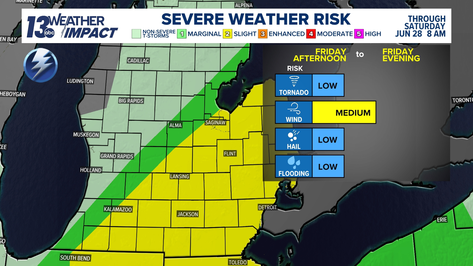 West Michigan faces severe thunderstorms Friday afternoon | wzzm13.com