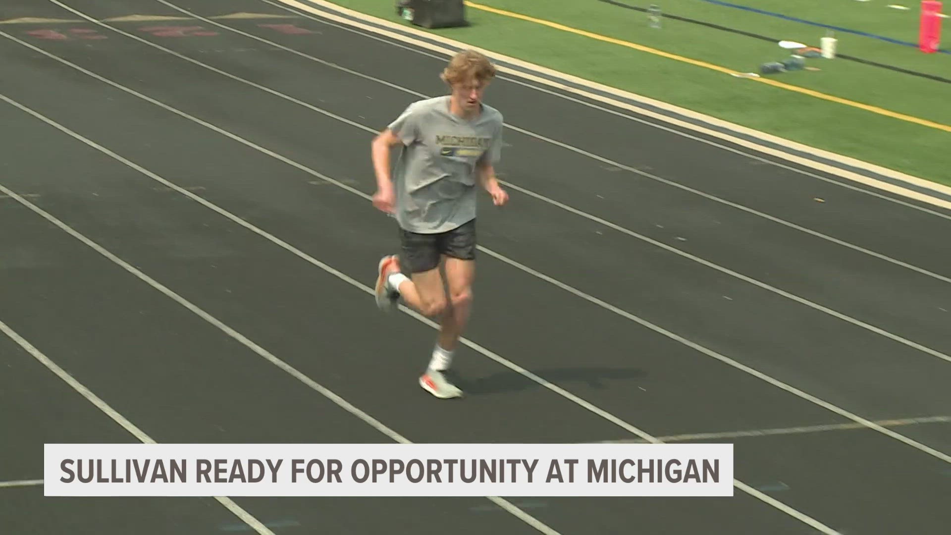 Aiden Sullivan ready to run track at Michigan | wzzm13.com