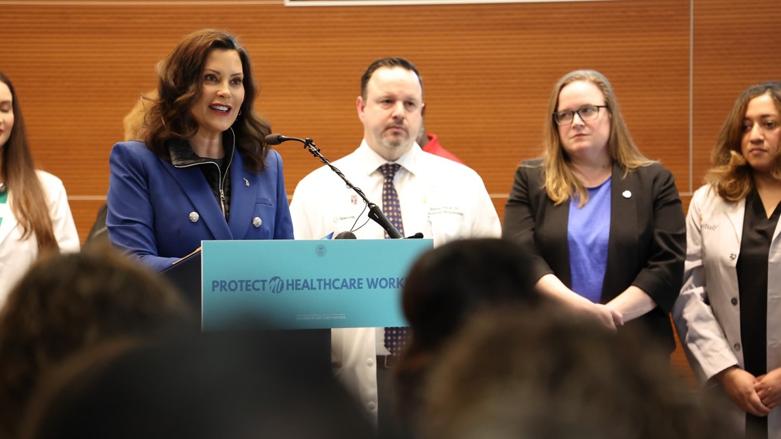 Whitmer signs bills aiming to protect healthcare workers | wzzm13.com