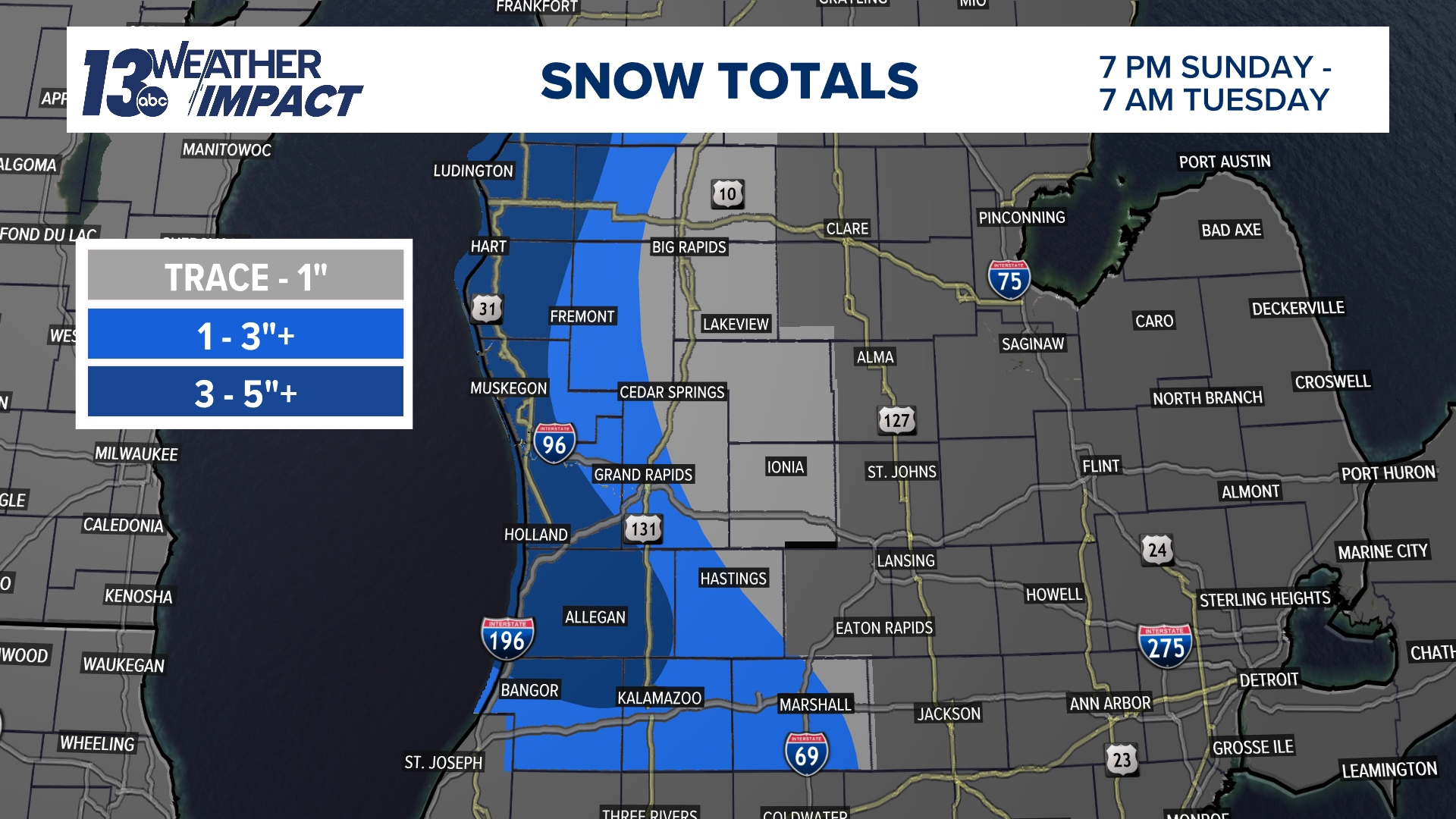Lake-effect snow, arctic air to start the third week of February | wzzm13.com