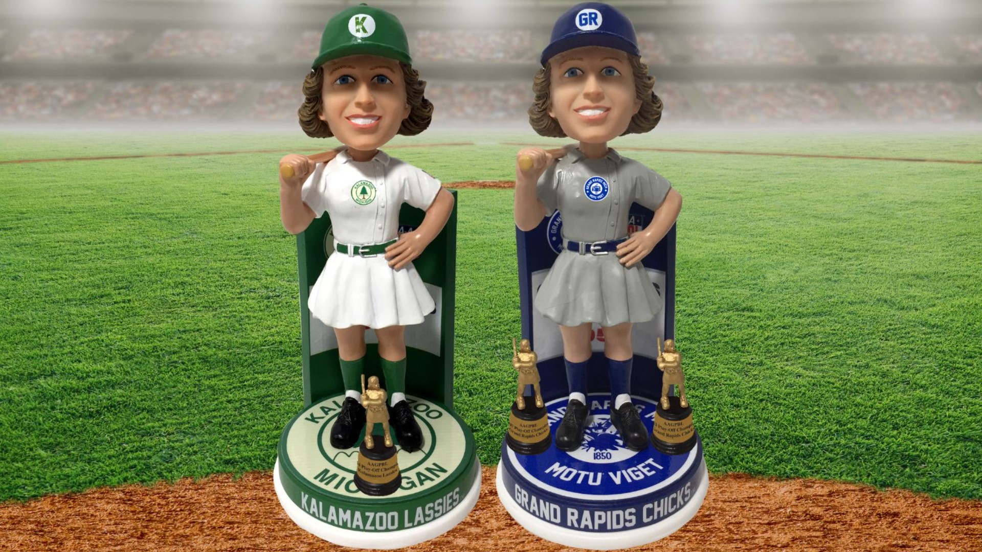 New bobbleheads honor GR Chicks, Kalamazoo Lassies | wzzm13.com
