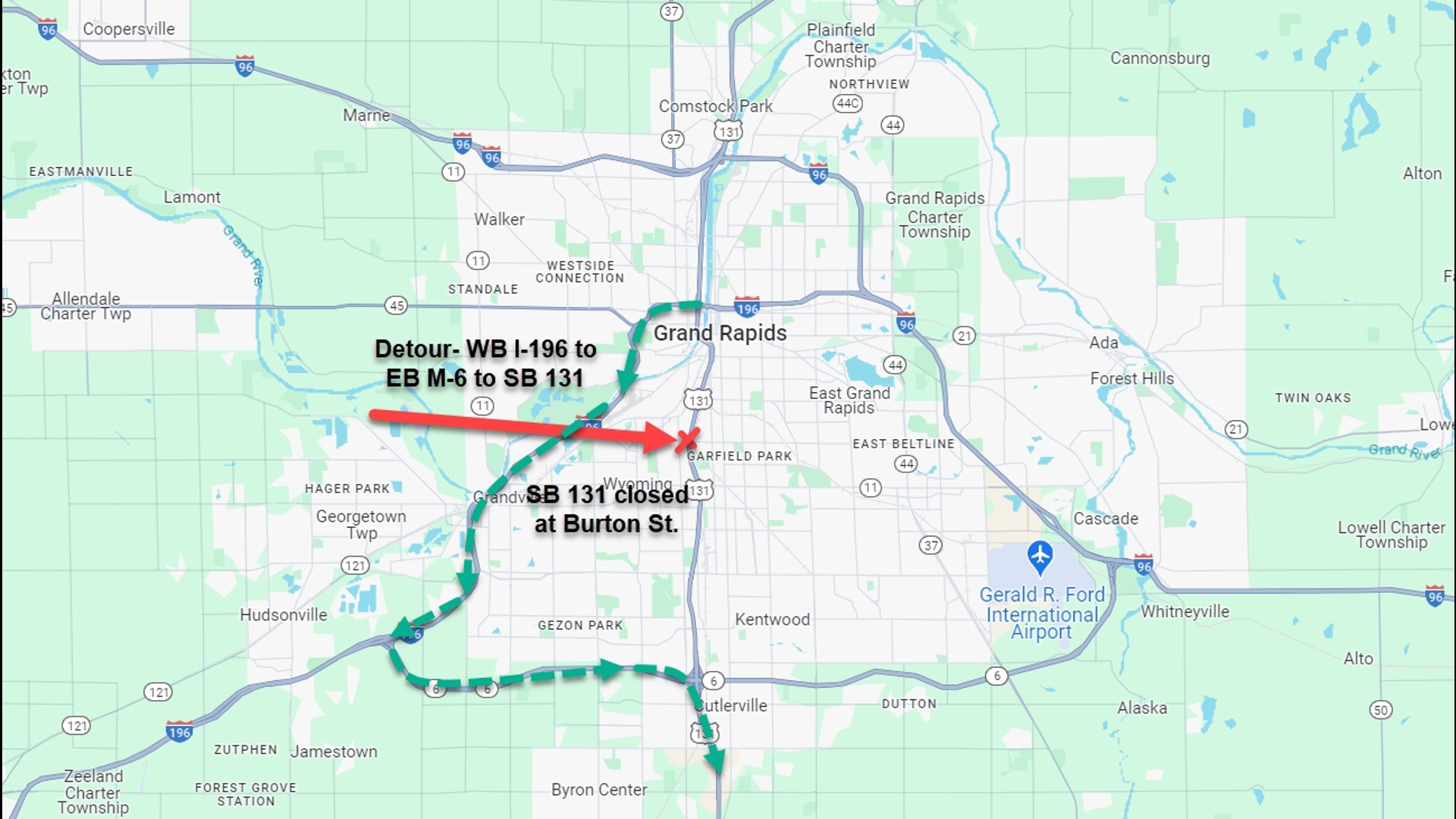 Rain delays start of SB US-131 construction | wzzm13.com